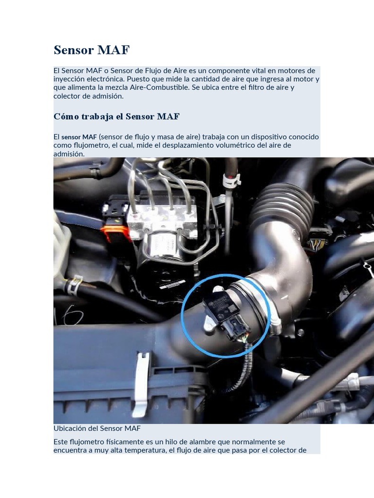Sensor MAF | PDF | Sensor | Corriente eléctrica