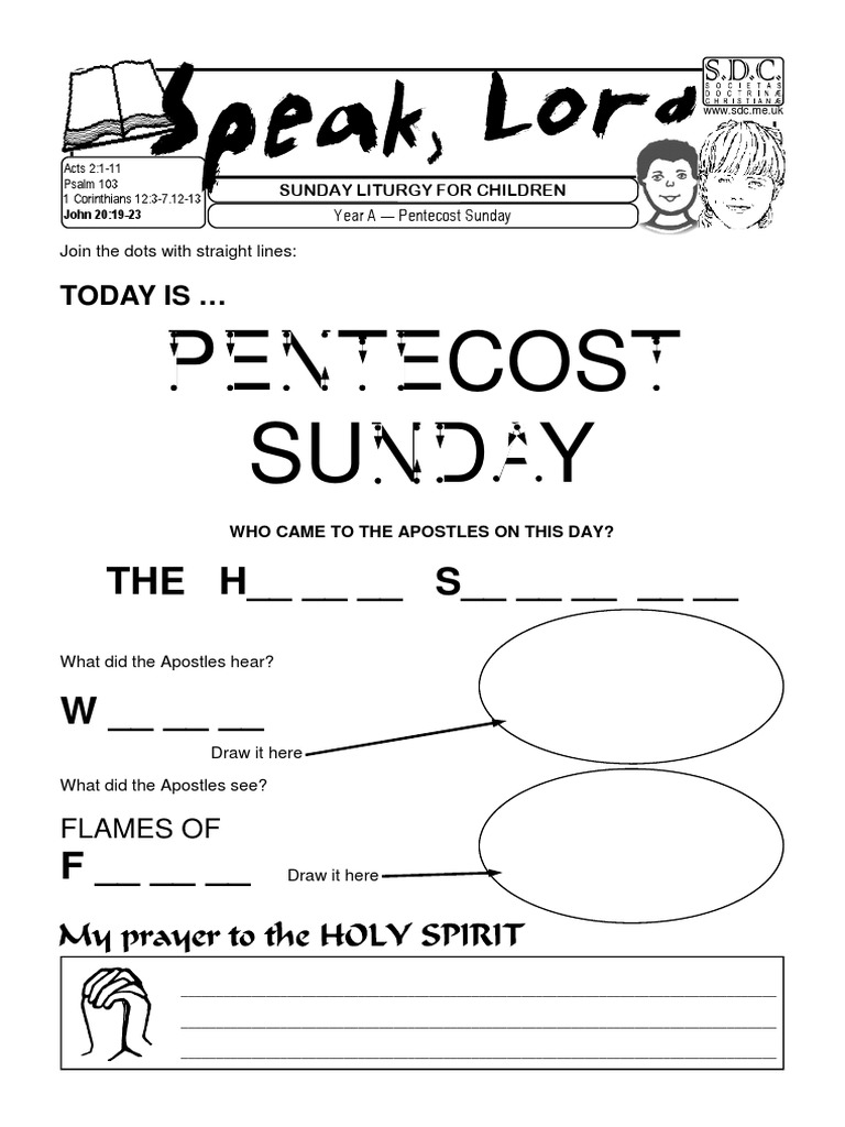 Sunday School - Pentecost | PDF