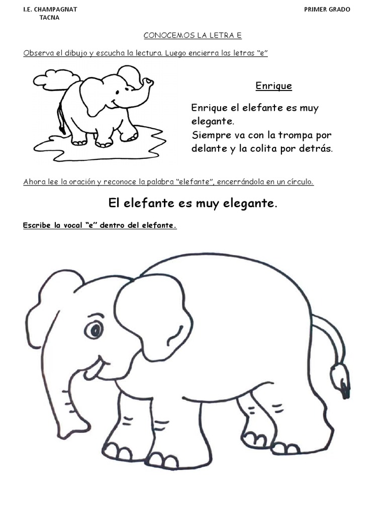 Conociendo la letra E: Una lección sobre el alfabeto para estudiantes ...