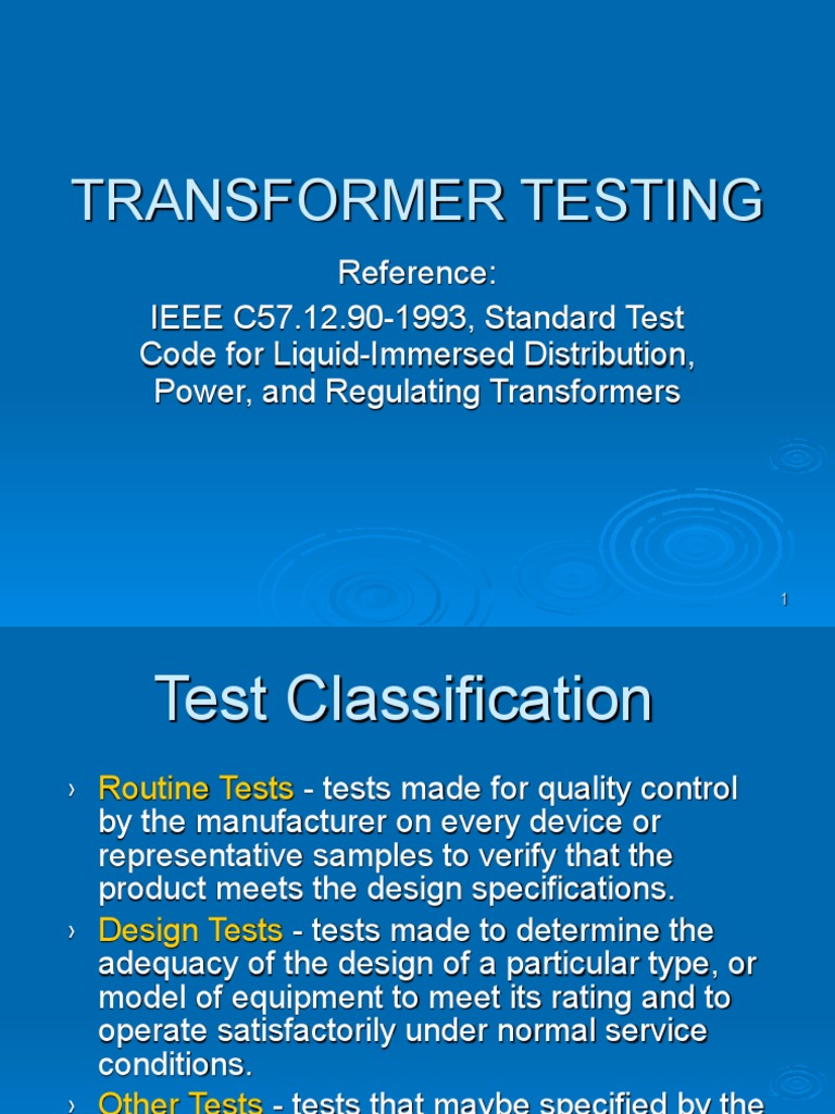 Module 4 - Transformer Testing | PDF | Transformer | Physical Quantities