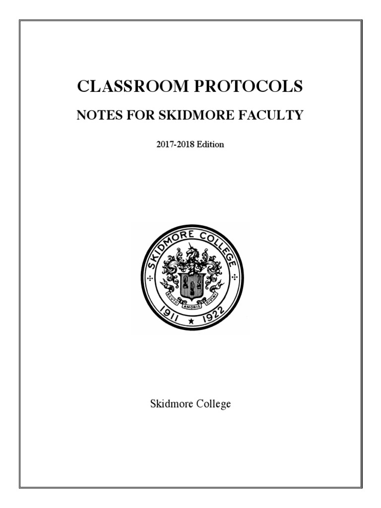 Classroom Protocols | PDF | Pedagogy | Academic Integrity
