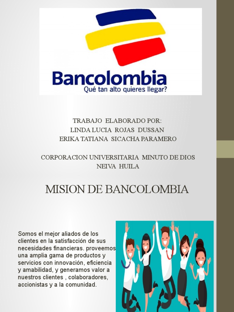 Presentación de La Empresa BANCOLOMBIA | PDF | Reclutamiento | Economias