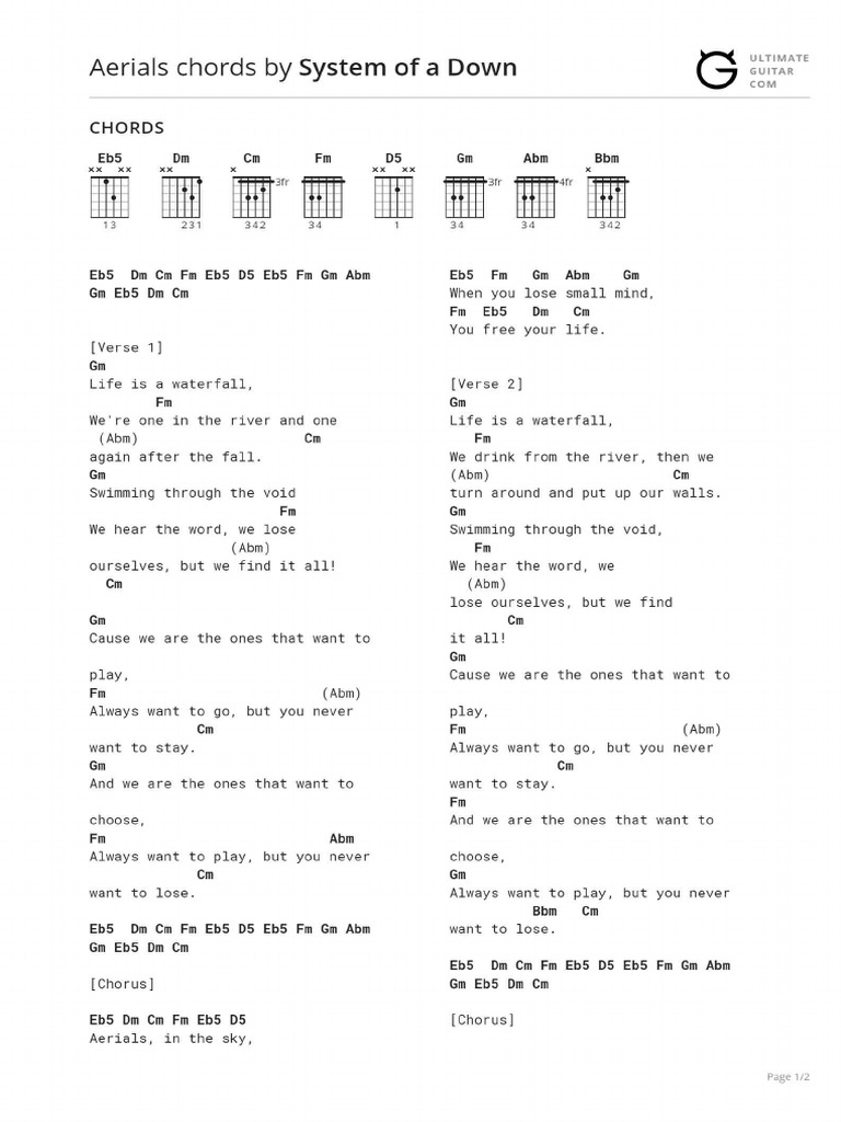 Aerials - ACORDES | PDF