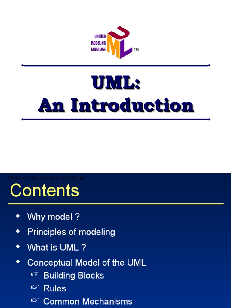 Day 01 Lect 1 Part 3 Introduction To UML | PDF | Unified Modeling ...