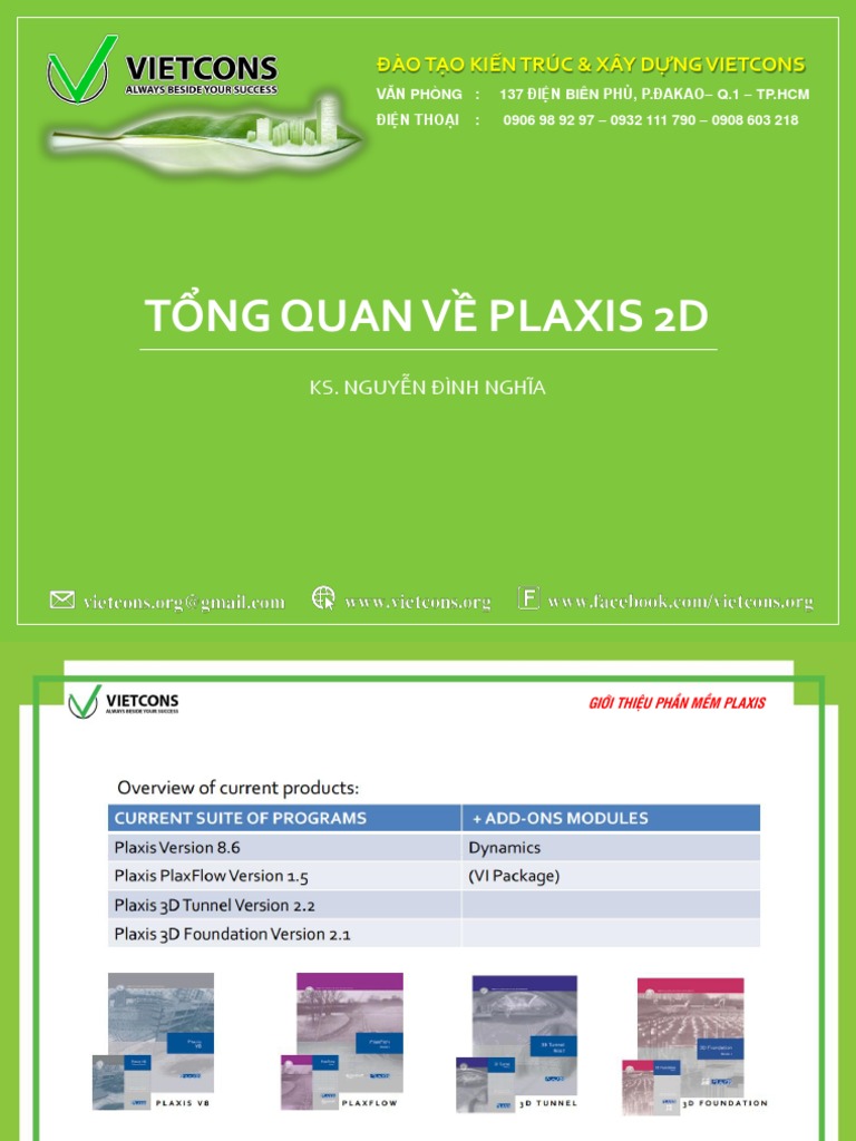 PLAXIS 01- TỔNG QUAN VỀ PLAXIS 2D | PDF