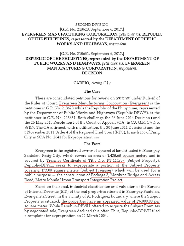 Expropriation Case PDF | PDF | Just Compensation | Eminent Domain