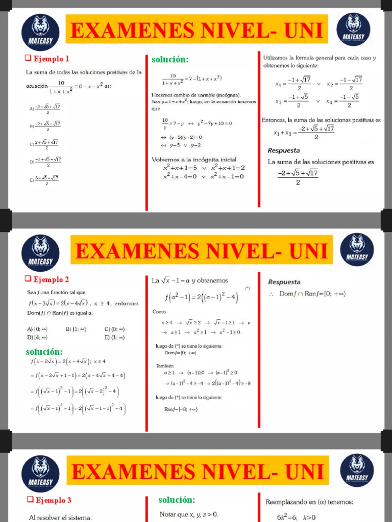Uni Algebra | PDF | Métodos y materiales de enseñanza