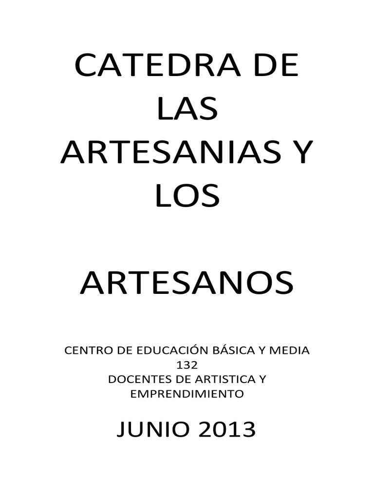 Definición y Tipos de Artesanías | PDF | cerámica | Artesanías
