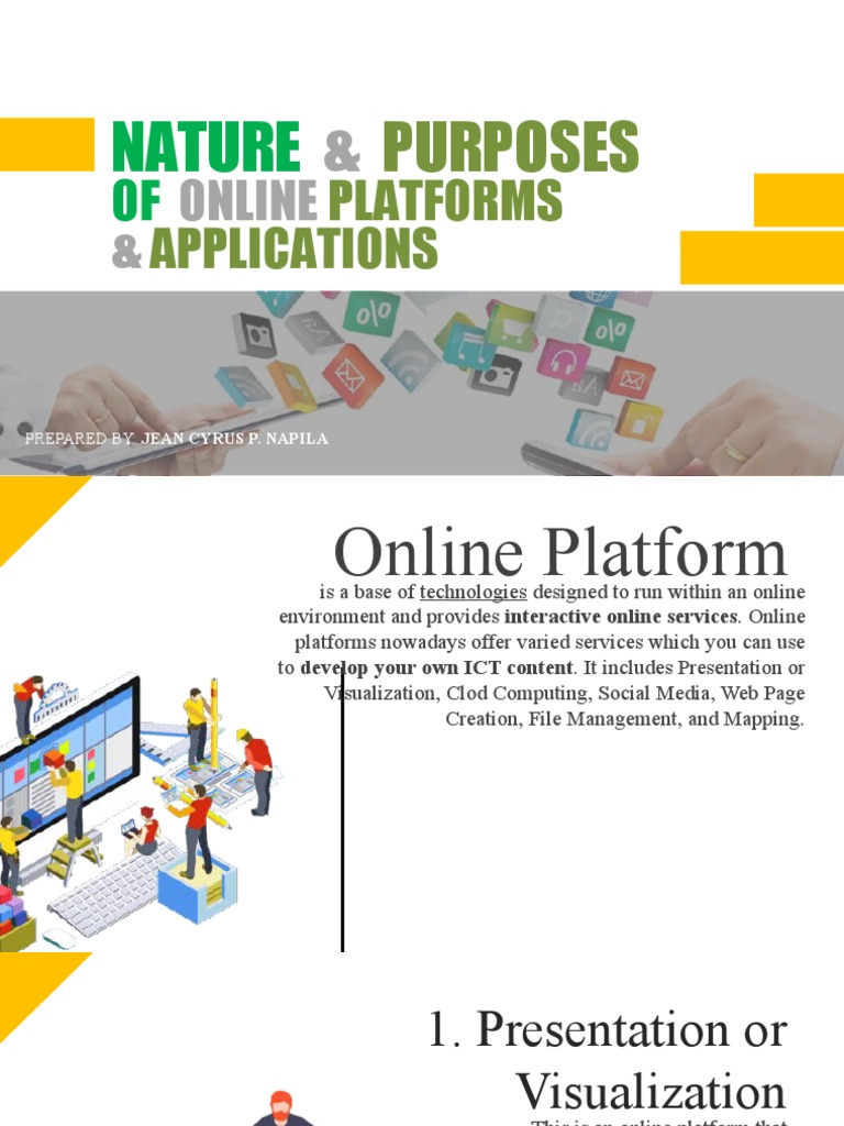 Lesson 1 Nature of Online Platforms and Applications | PDF ...