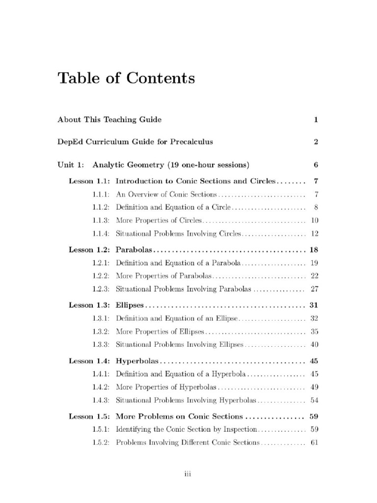 Pre Calculus Senior High School Teaching Guide PDF | PDF