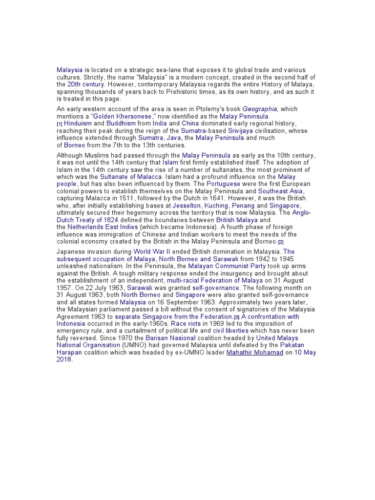 The Emerging History | PDF | Malaysia | Southeast Asia