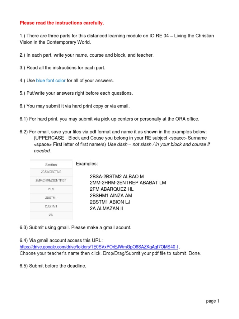 Blue Font Color: Please Read The Instructions Carefully | PDF ...