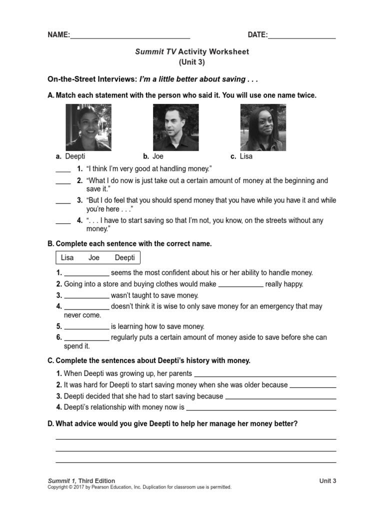 Top Notch TV Unit 3 | PDF