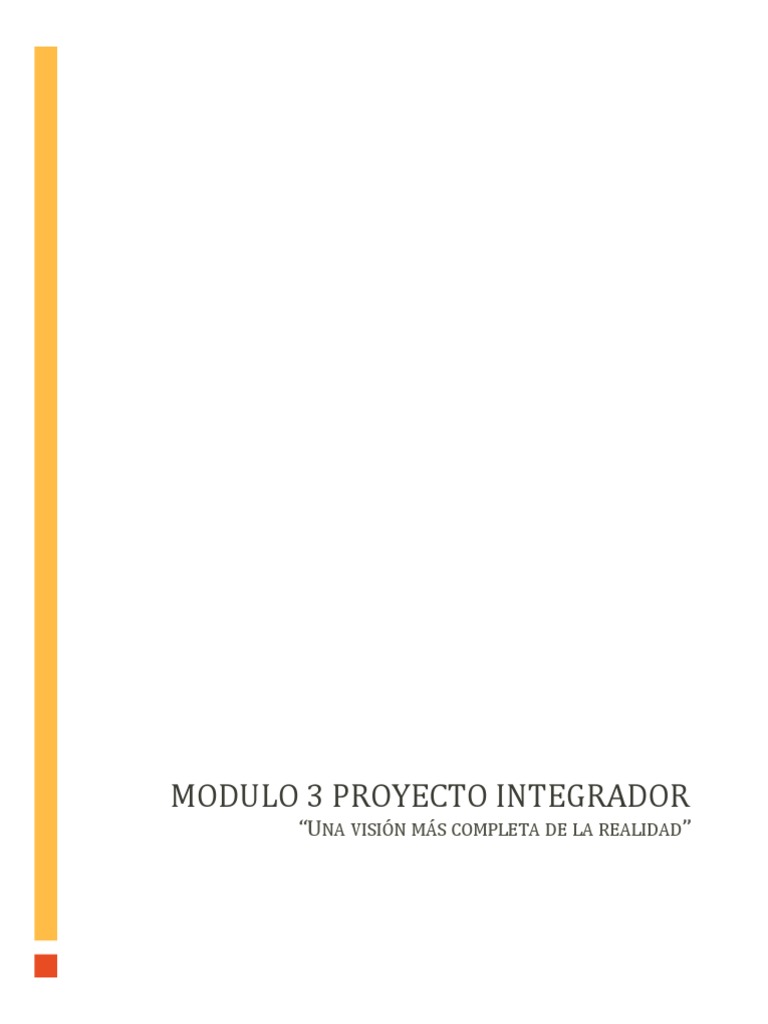 Modulo 4 Proyecto Integrador | PDF | La violencia contra las mujeres ...