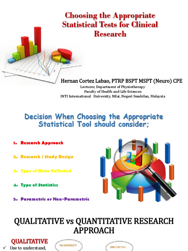 Choosing The Appropriate Statistical Test For Clinical Research | PDF ...