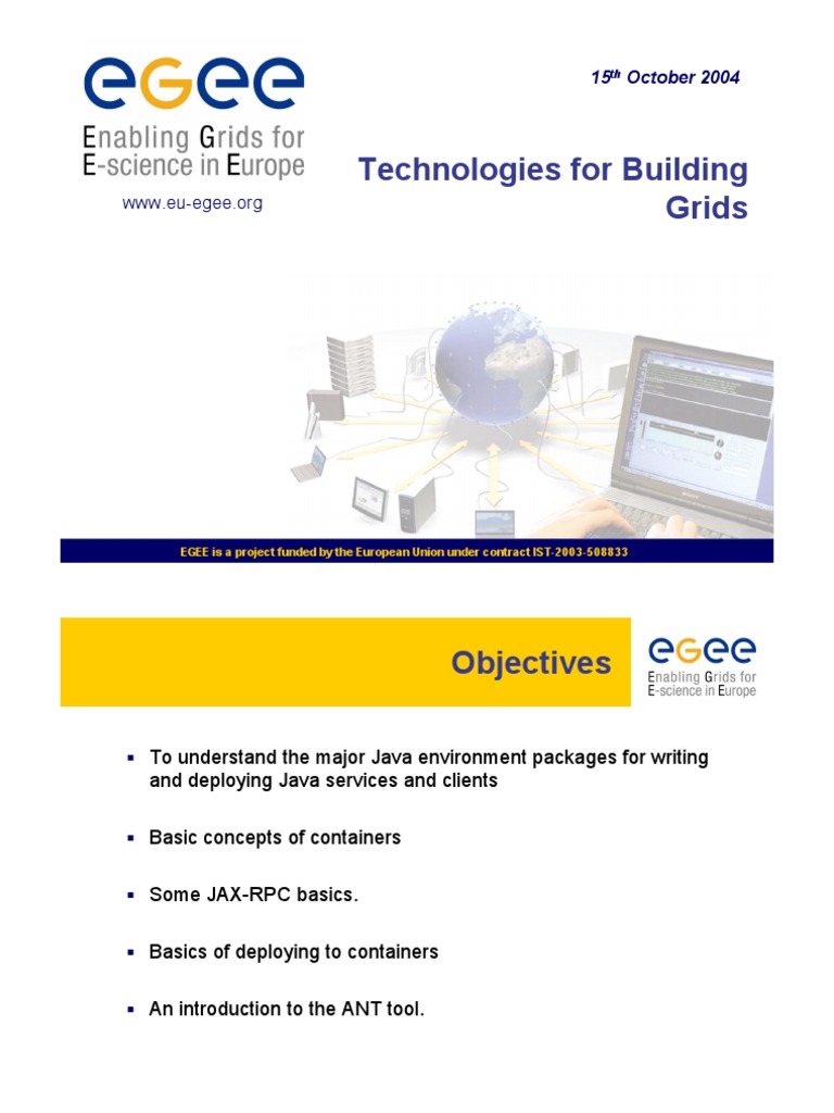 Technologies For Building Grids: 15 October 2004 | PDF | Web Service | Java (Programming Language)