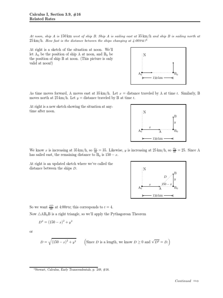 03-09-016 Related Rates | PDF | Elementary Mathematics | Calculus