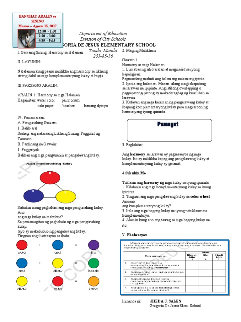Harmony Sa Halaman | PDF
