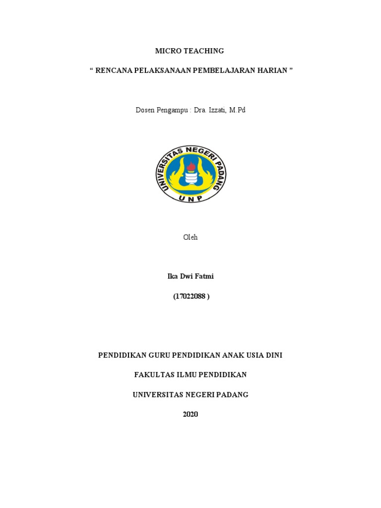 Ika Dwi Fatmi (17022088) - RPPH Ke-2 | PDF