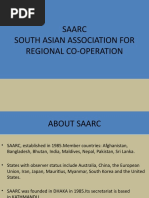 SAARC Presentation | PDF | South Asia | Diplomacy