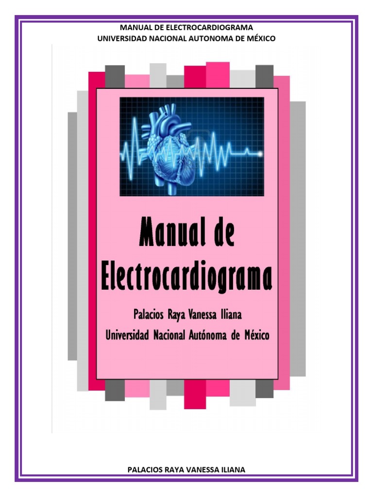Manual ECG PDF | PDF | Electrocardiografia | Potencial de acción