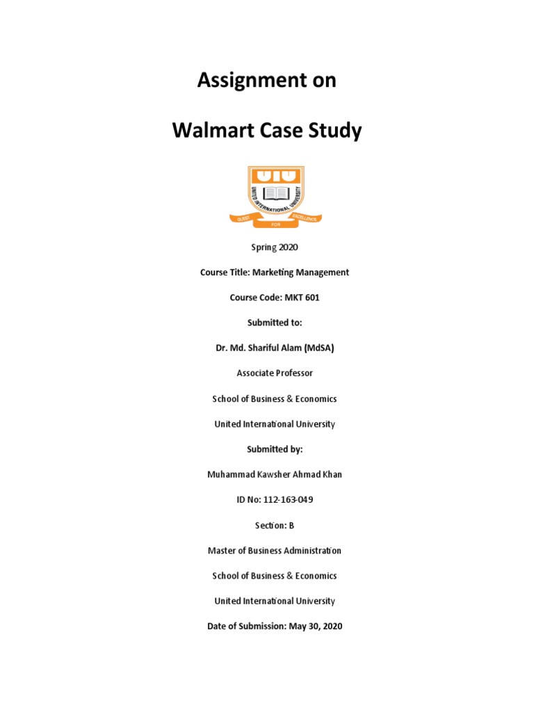 Walmart Case Study | Download Free PDF | Retail | Brand