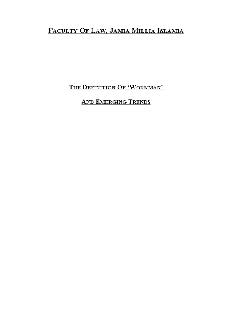 Labour Law Assignment | PDF | Employment | Labour Law