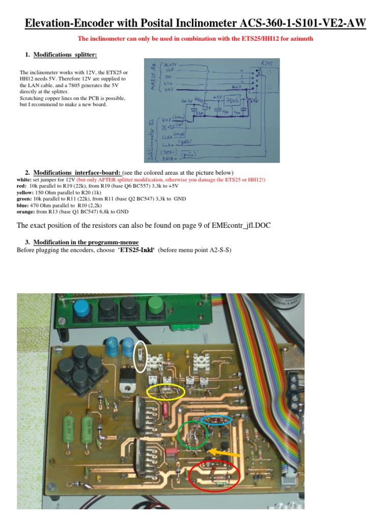 Elevation-Encoder With Posital Inclinometer ACS-360-1-S101-VE2-AW | PDF
