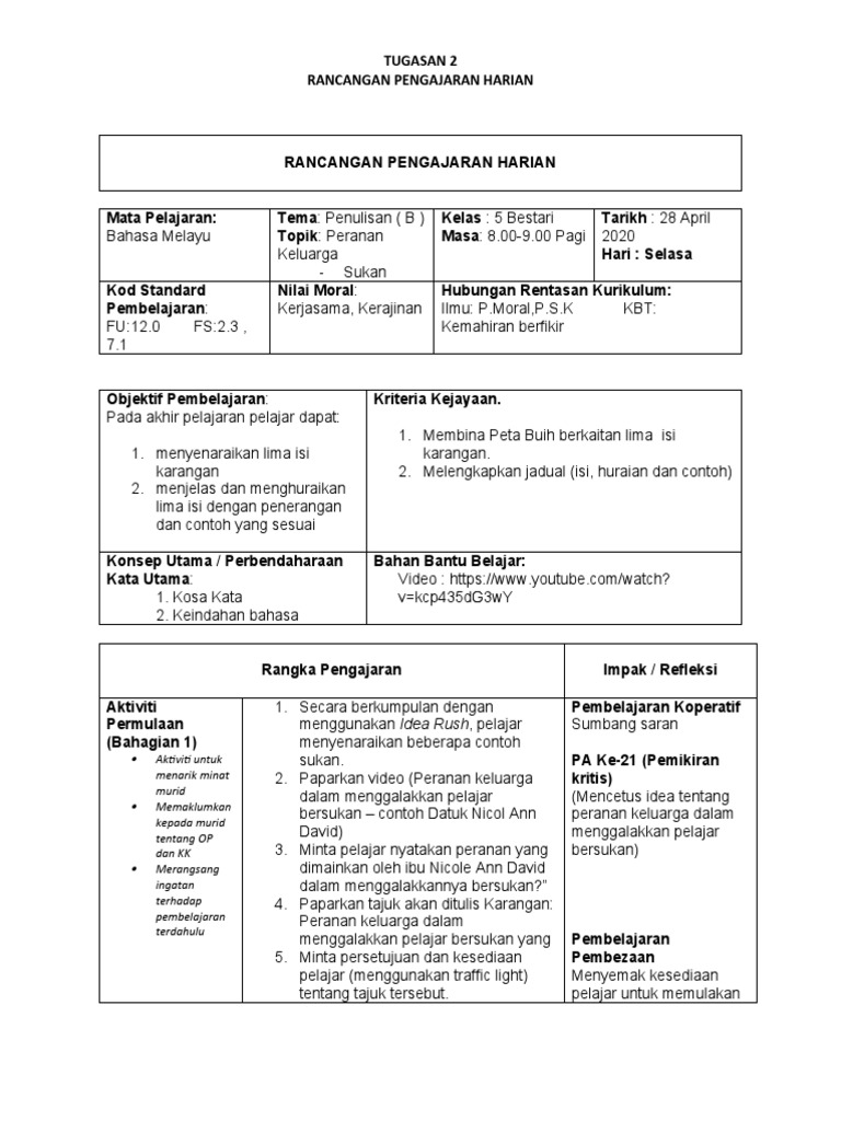 RPH BM Pak-21 | PDF | Karier & Perkembangan