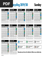 Bin Collection Calendar 2025 | PDF | Waste Management | Waste