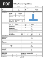 Welding Procedure Specification (WPS) : Asme Boiler and Pressure Vessel ...