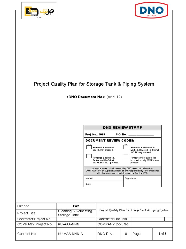 PQP | Risk Assessment | Pipe (Fluid Conveyance)