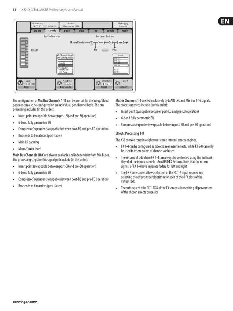 Matrix Channels 1-6 Are Fed Exclusively by MAIN LRC and Mix Bus 1-16 ...