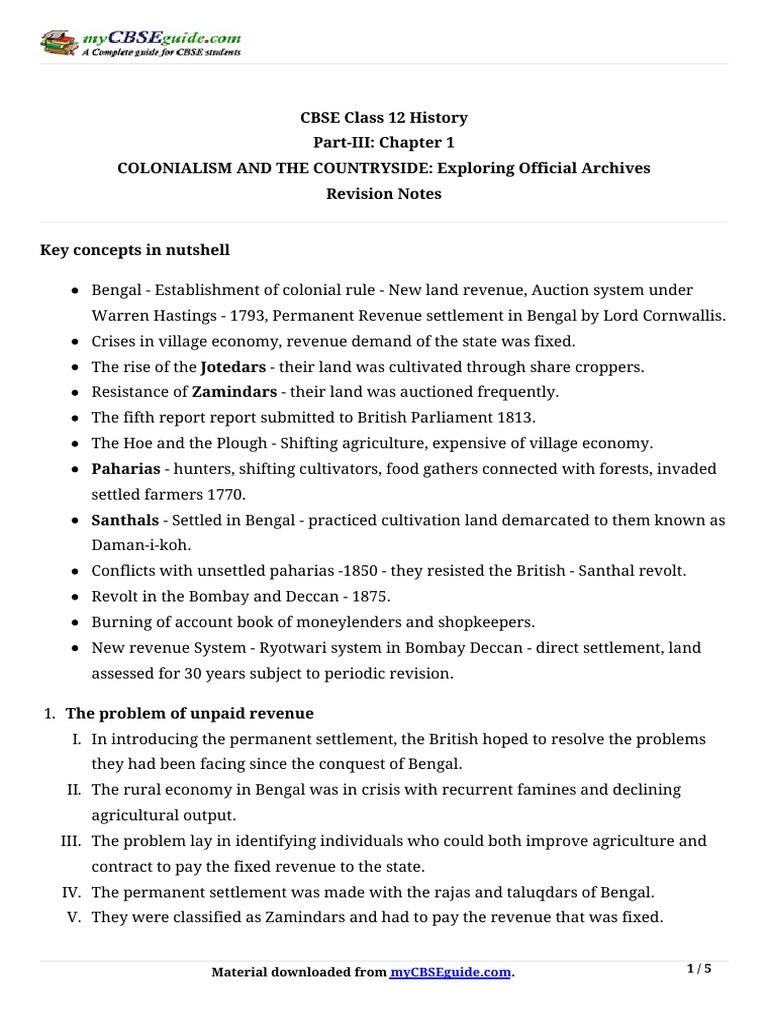Material Downloaded From - 1 / 5 | PDF | Agriculture | Economies