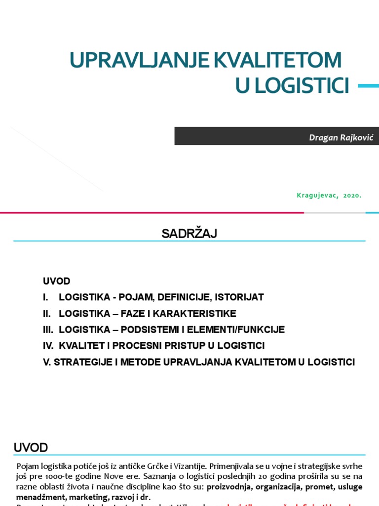 Logistika | PDF