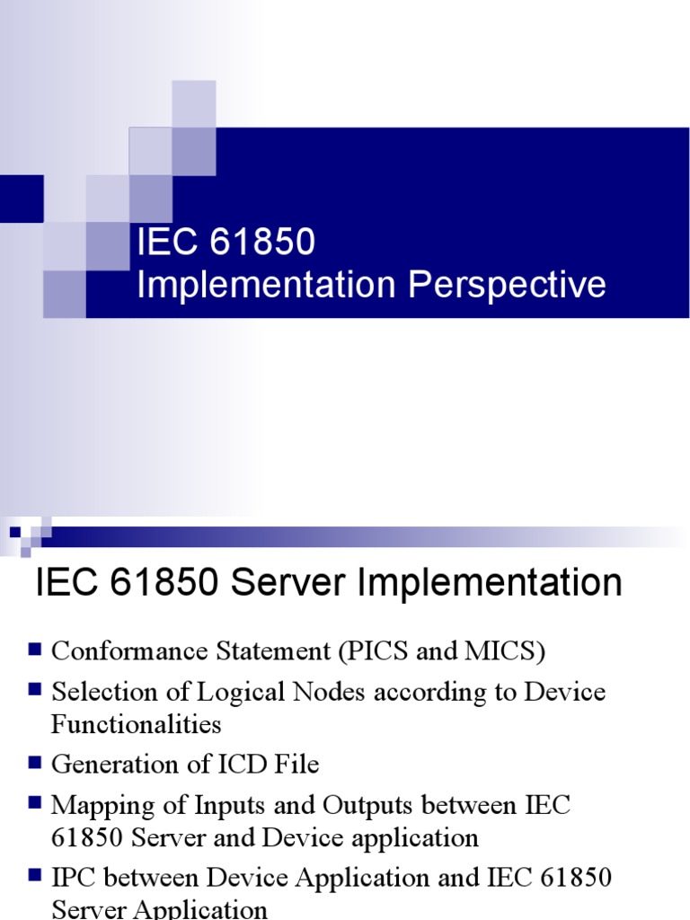 An Overview of IEC 61850 Server and Client Implementation Including ... An Overview of IEC 61850 Server and Client Implementation Including ...