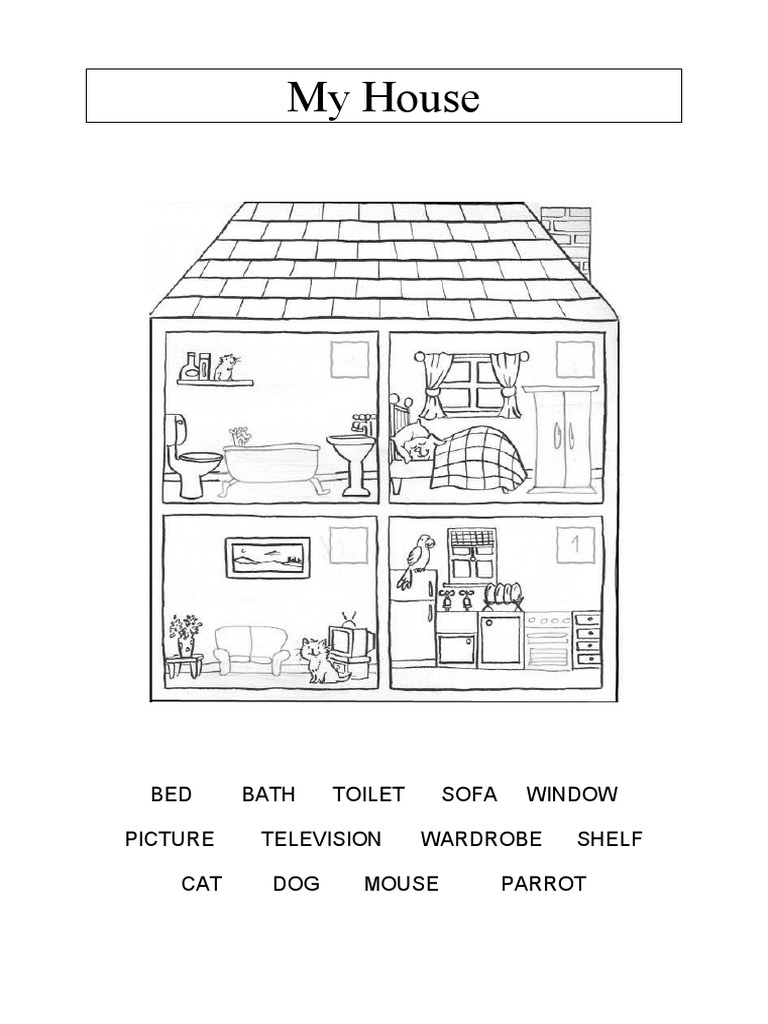 My House: ESL Vocabulary Guide | PDF