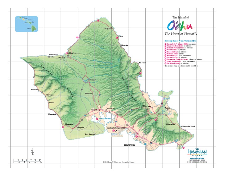Oahu Drive Map PDF | PDF | Honolulu