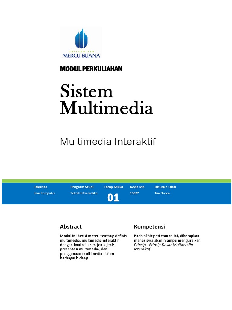Sistem Multimedia TI PDF | PDF