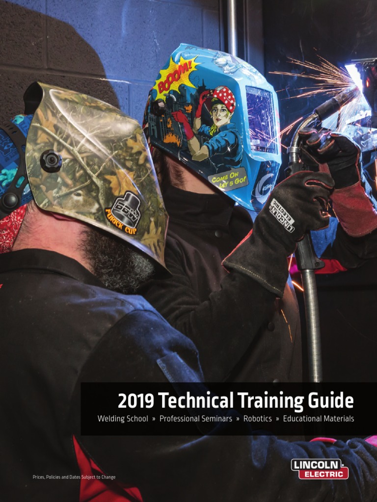 2019 Technical Training Guide: Welding School Professional Seminars ...