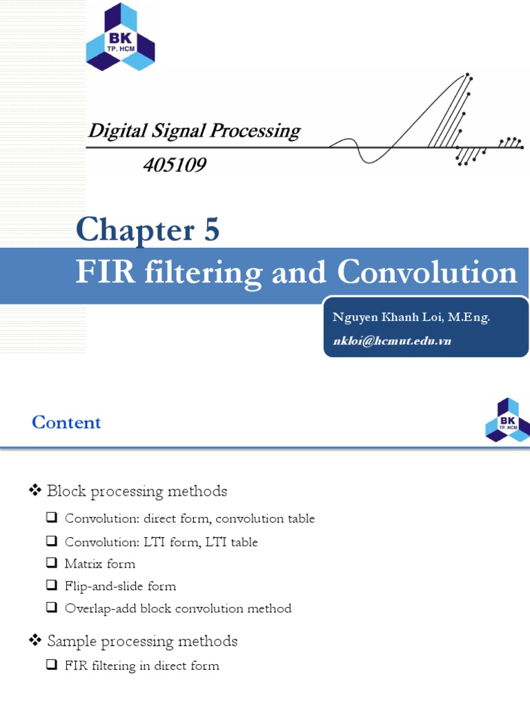 FIR Filtering and Convolution | PDF | Digital Signal Processing | Filter (Signal Processing)