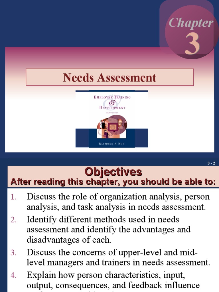 Chap 03 | PDF | Competence (Human Resources) | Needs Assessment