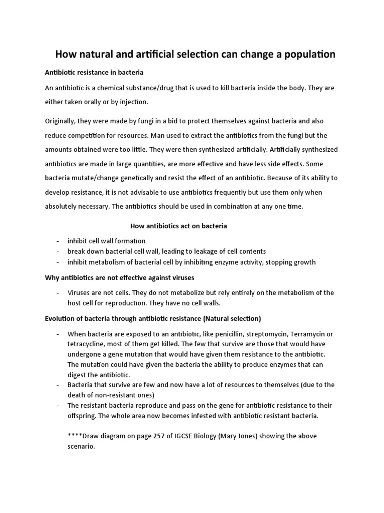 Notes On Artificial Selection | PDF | Plant Breeding | Selective Breeding