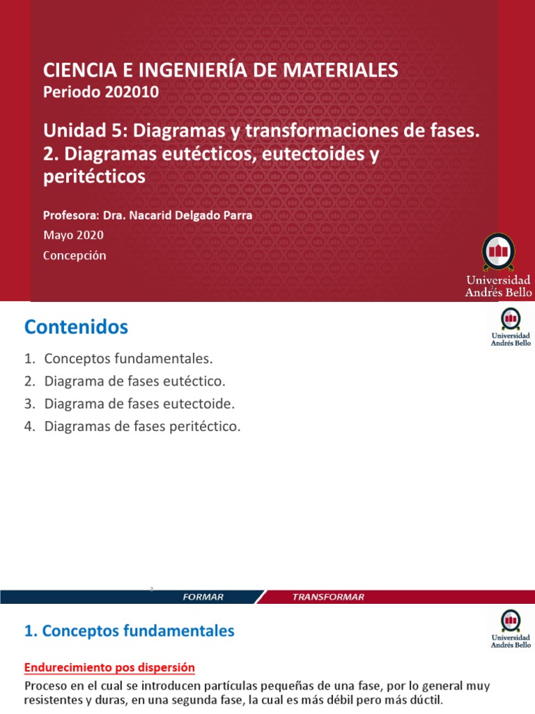 Unidad 5. Diagramas y Transformaciones de Fases. 2. Diagramas Eutéctico ...