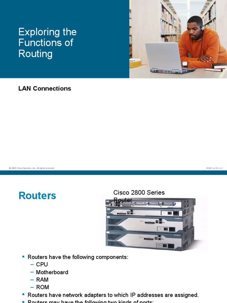 Exploring The Functions of Routing: LAN Connections | PDF | Routing ...