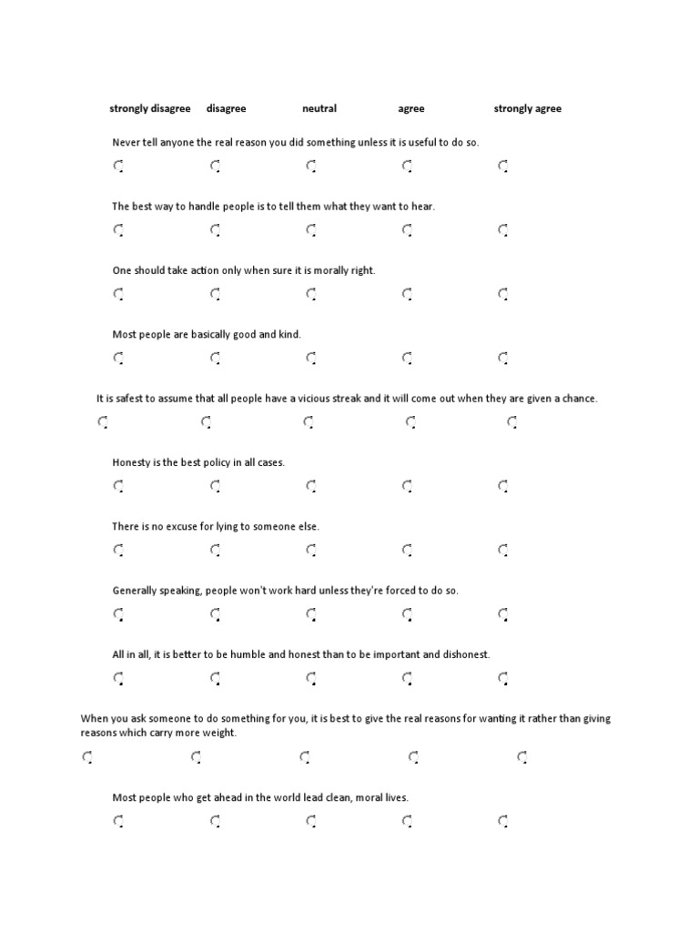 Strongly Disagree Disagree Neutral Agree Strongly Agree | PDF