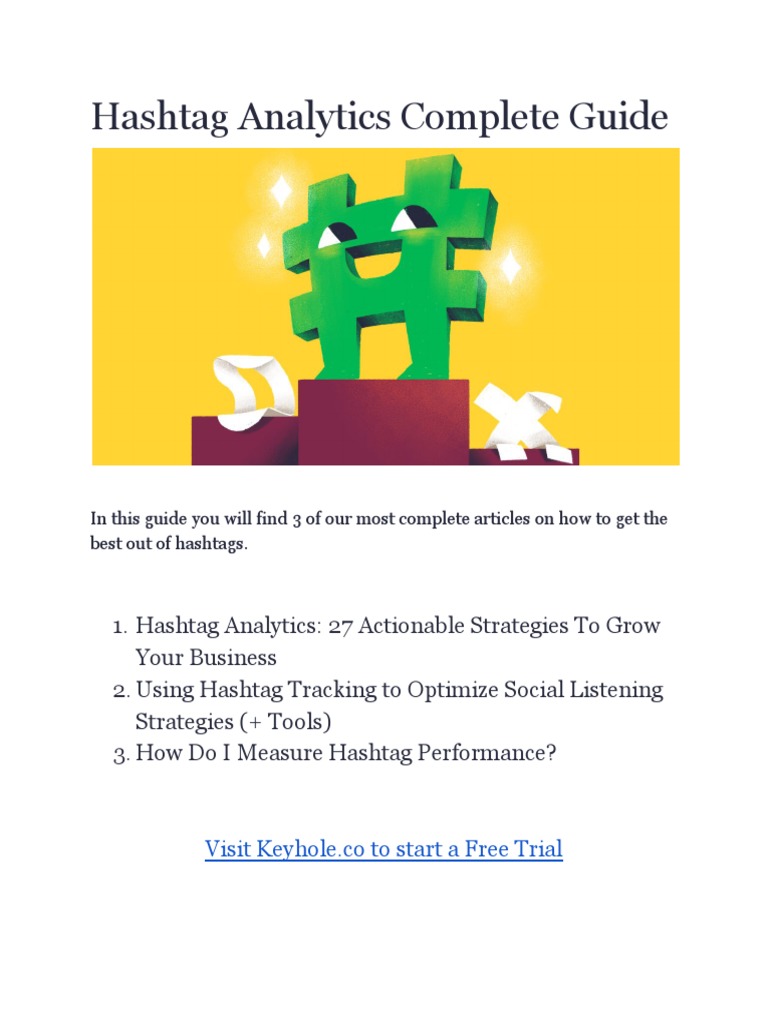 Hashtag-Analytics Guide PDF | Download Free PDF | Hashtag | Social Media