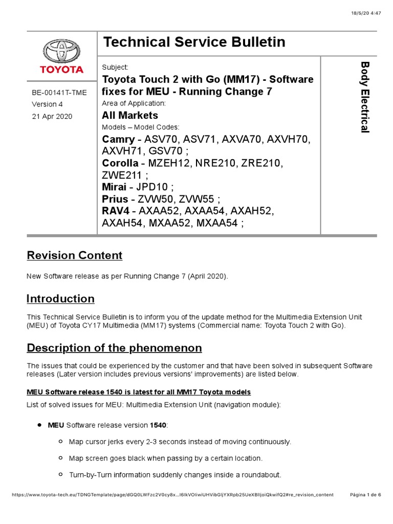 Technical Service Bulletin: AXVH71, GSV70 ZWE211 | PDF | Usb Flash ...