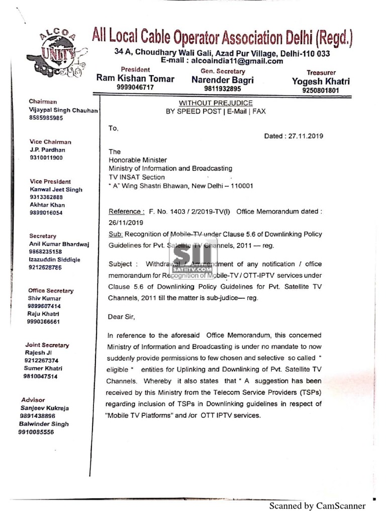 Alcoa Letter | PDF | Video | Electronics