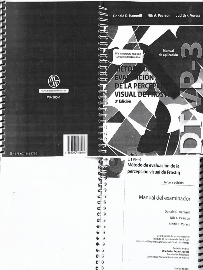 Manual Aplicacion DTVP-3 Sin Tablas de Interpretacion PDF | PDF